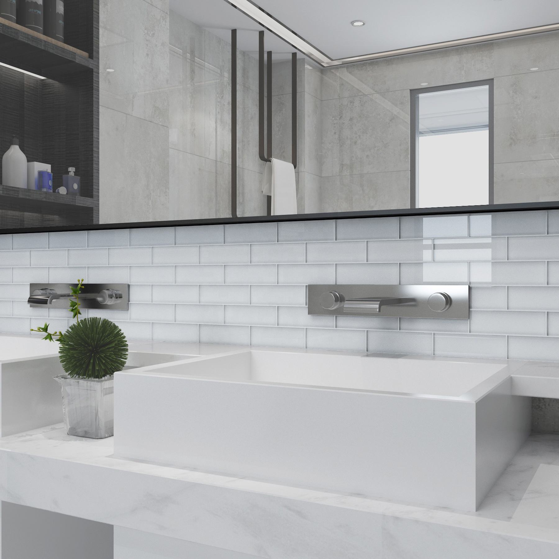 Custom glass subway tile for personalized spaces