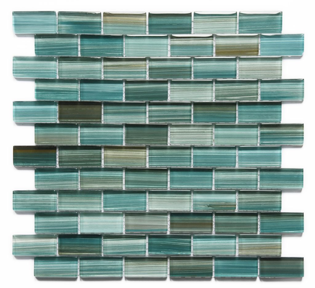 Luxury glass tile showers for spa-like bathrooms